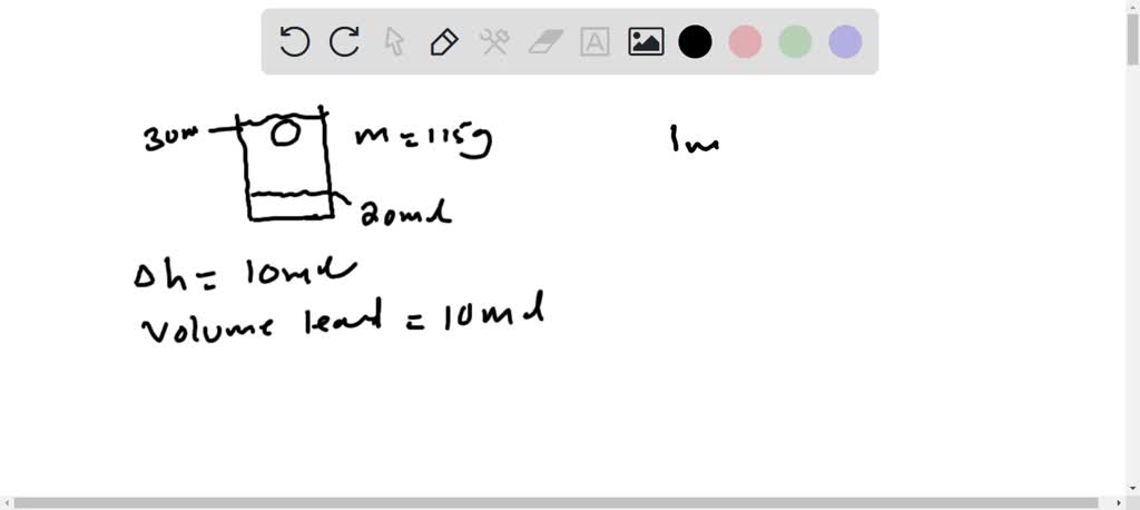SOLVED: What will be the mass of a lead piece of 115 gram when it is immersed into a measuring ...