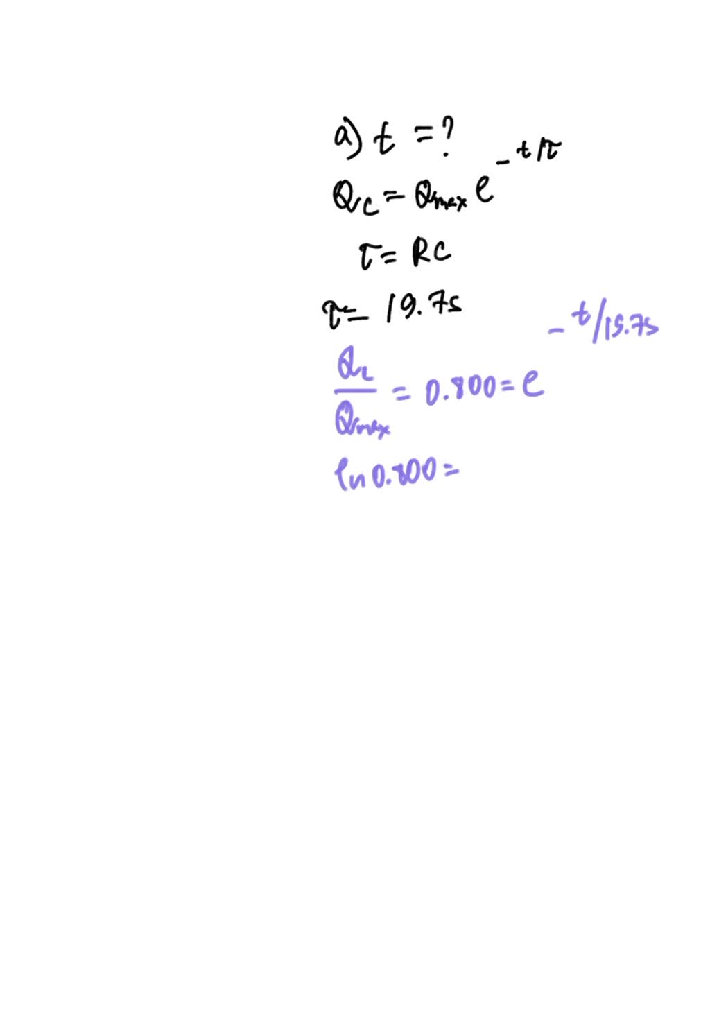Solved Consider The Circuit Shown In The Figure Short Time After