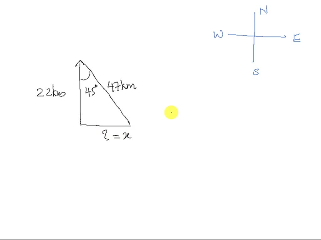 SOLVED: An explorer walks 22.0 km in a northerly direction, and then ...