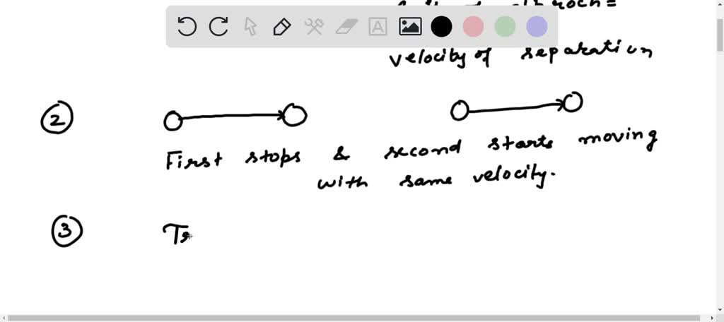SOLVED: 1 Does relative velocity of separation in one-dimensional ...