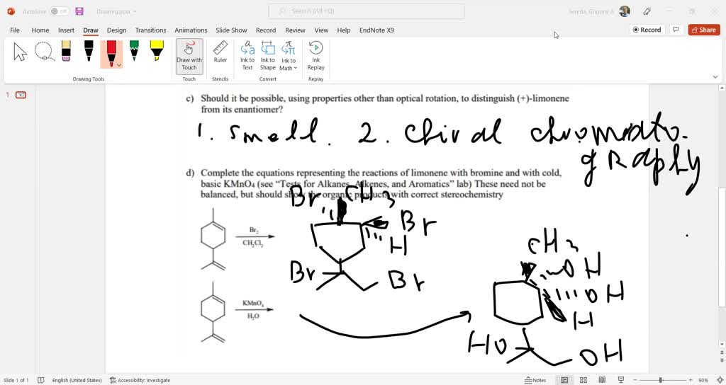SOLVED: OPTICAL ACTIVITY QUESTION FROM LIMONENE LAB Does the direction ...