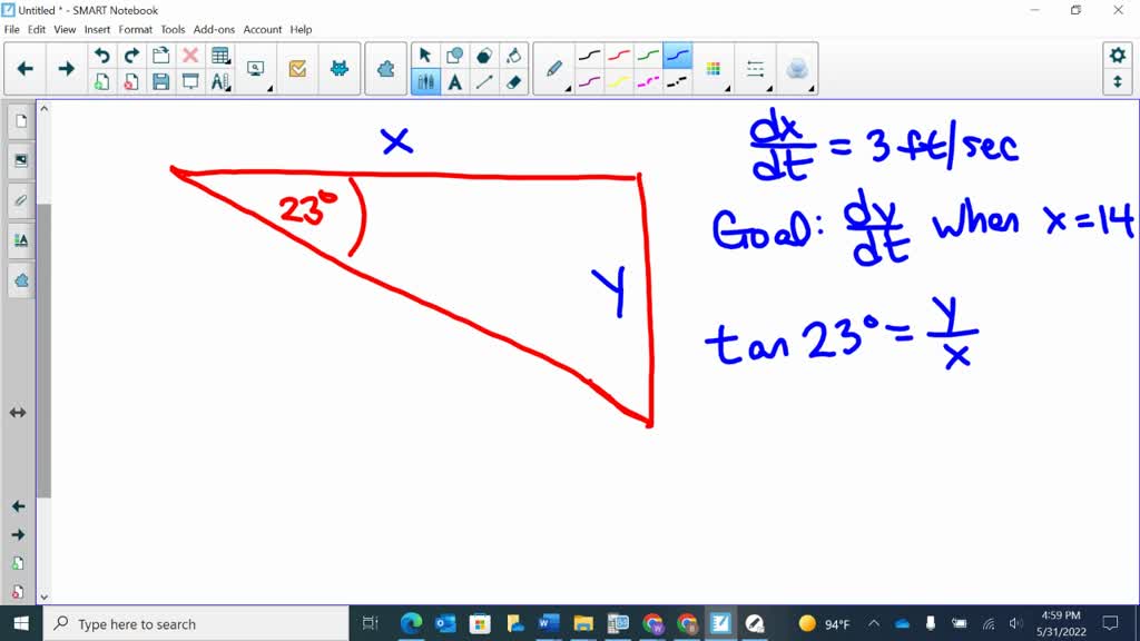 SOLVED: 5 A zero-depth pool is angled downward at 23" YoU are walking ...