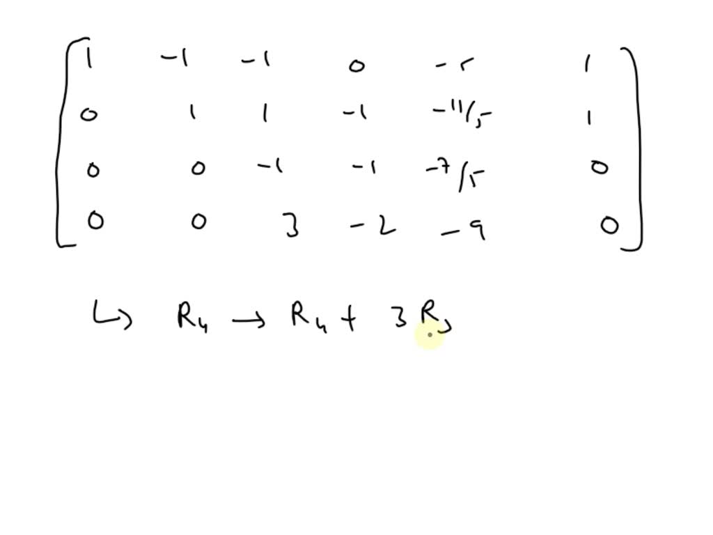 SOLVED: Consider the following matrix A: -1 -1 -2 A= 3 -6 -3 3 -5 -8 ...