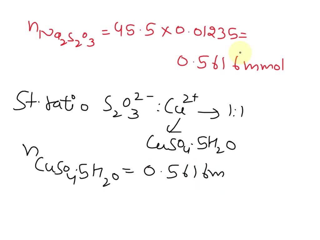 SOLVED: A sample of impure copper(II) sulfate pentahydrate, CuSO4Â·5H2O ...