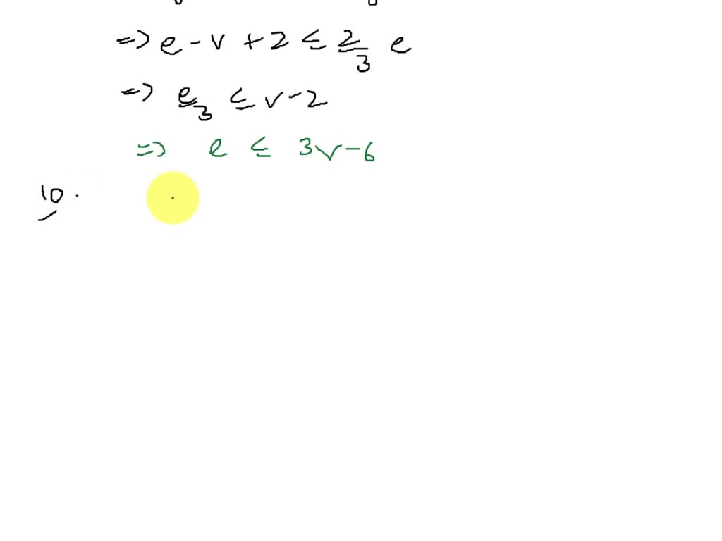 SOLVED: 9 Prove that any planar graph with v vertices and e edges ... SOLVED: 9 Prove that any planar graph with v vertices and e edges ...