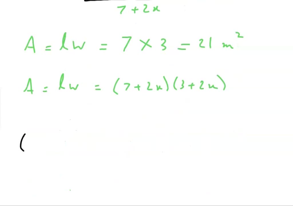SOLVED: A rectangular garden has walkway around its perimeter as shown ...