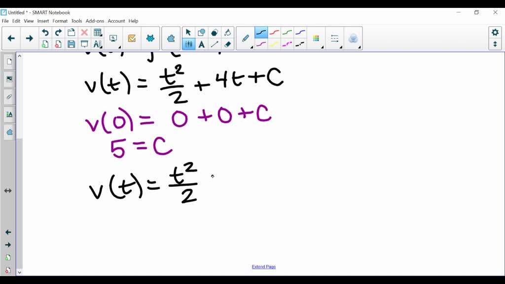 The acceleration function (in m/s2 ) and the initial velocity are given ...