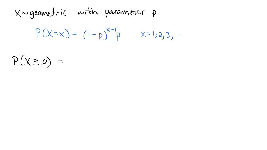 SOLVED: Exercise: Geometric random variables 0.0/2.0 points (graded ... SOLVED: Exercise: Geometric random variables 0.0/2.0 points (graded ...
