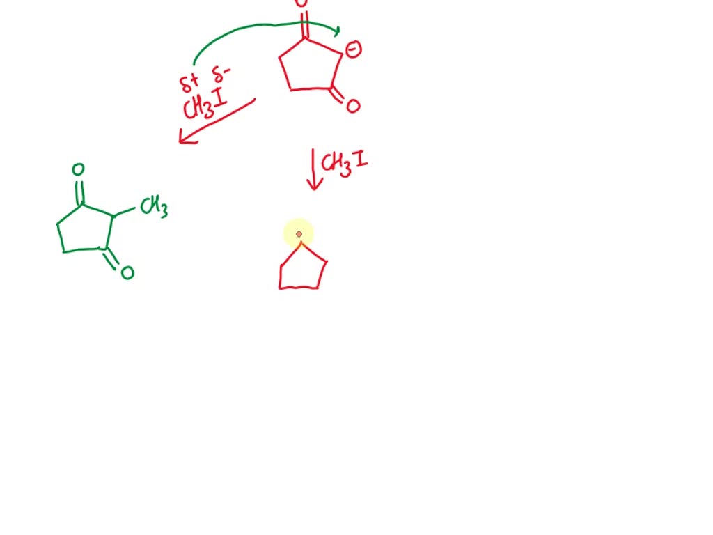 SOLVED: Treatment of cyclopentane-1,3-dione with CH2I2 in the presence ...