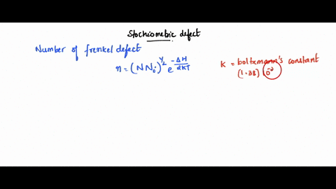 Consider Frenkel defects and show that the number n of...