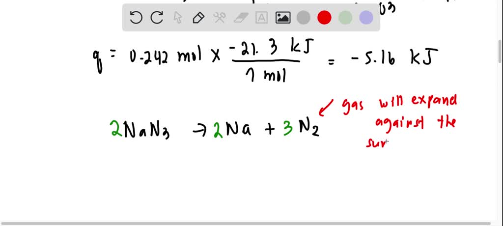 SOLVED: Solid sodium azide, NaN3 decomposes forming nitrogen gas and ...