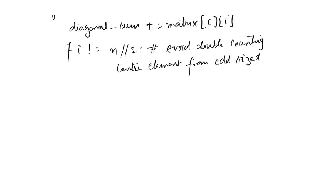 Solved Write A Program For Calculating The Sum Of Even Elements Of A Side Diagonal In A Square