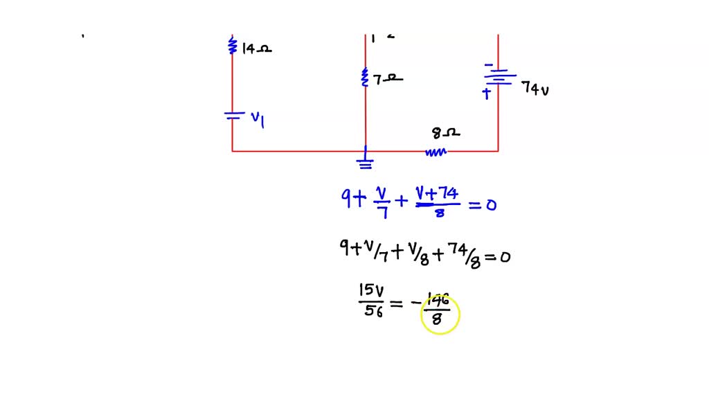 SOLVED: Consider the circuit shown below: Find V1 (in V), I1 (in A), and I3 (in A): (Due to the ...