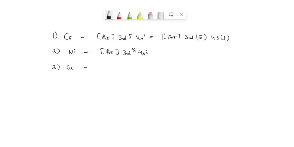 Solved Write Condensed Electron Configurations For The Following Atoms