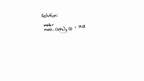 S calculate the molar mass of the following compound nh2co...
