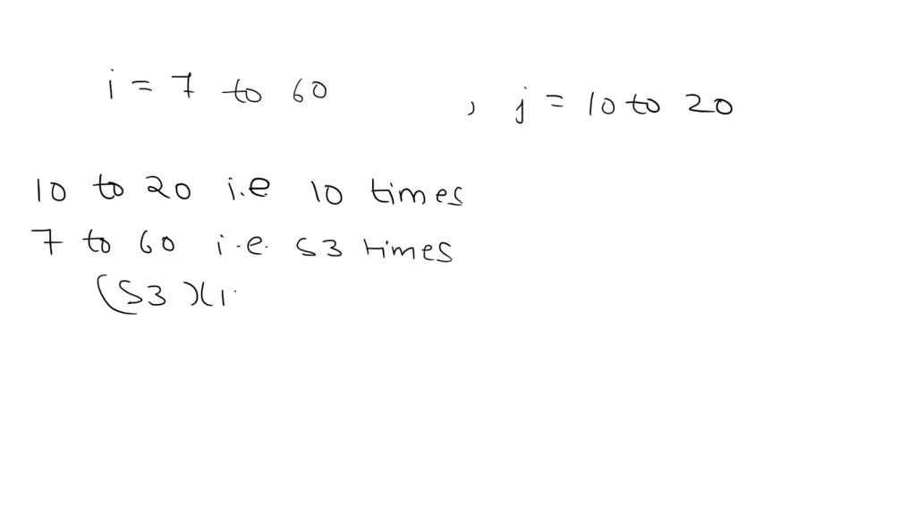 Solved Determine How Many Times The Innermost Loop Will Be Iterated When The Algorithm Segment