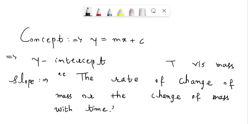 SOLVED: 1- What is the physical meaning of slope and y-intercept in a ...