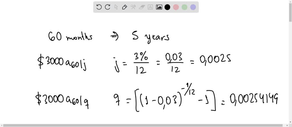 SOLVED: Find the present value of an annuity-immediate that lasts five ...