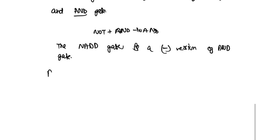 SOLVED: "What is the difference between NAND gate and negative AND gate'"