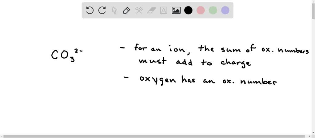 SOLVED: What are the oxidation states (oxidation numbers) for carbon ...
