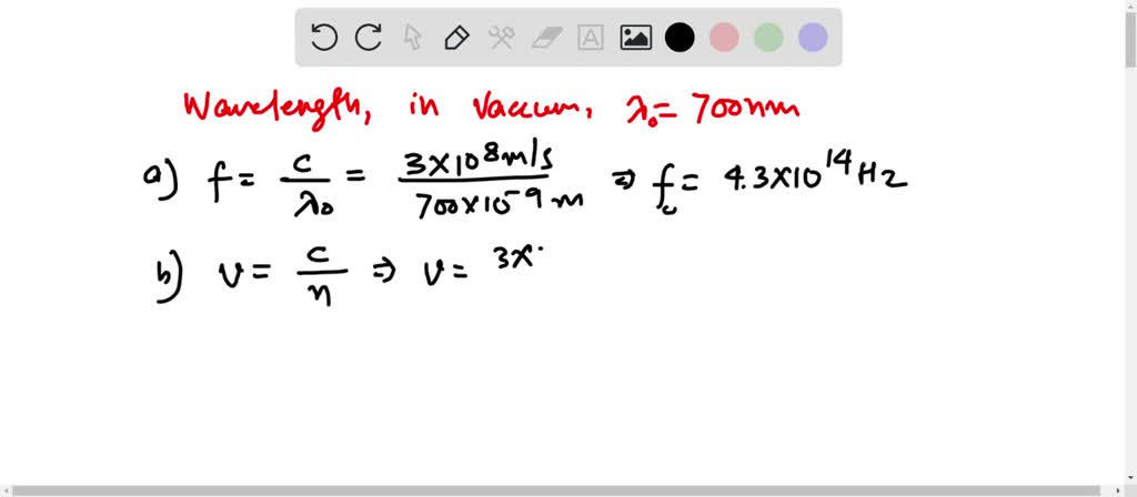 SOLVED: Visible light is in the range of wavelengths from 400nm->700nm ...