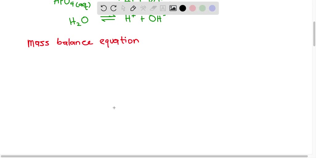 SOLVED: Write all mass balance and charge balance equations: 0.3 M Na3PO4 + 0.1 M H3PO4 → 0.7 M ...