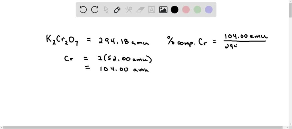 SOLVED: Equivalent weight of acidified potassium dichromate is x ...