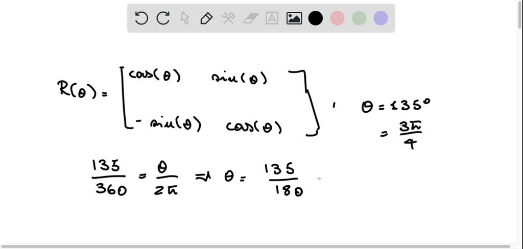 SOLVED: point) Find the matrix A of the linear transformation T from R2 ...