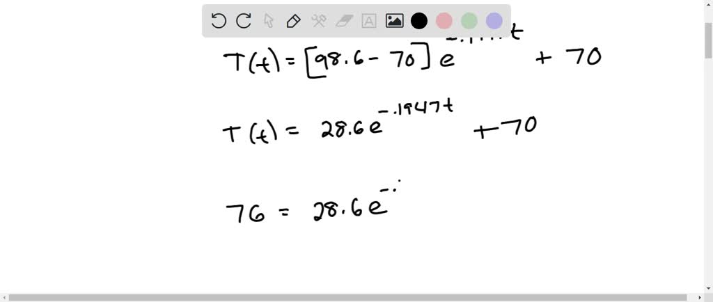 SOLVED: Newton's Law of Cooling is used in homicide investigations to ...