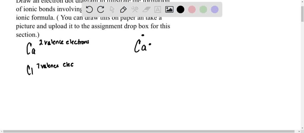 SOLVED: Draw a diagram showing how the ionic bonds for the compound ...