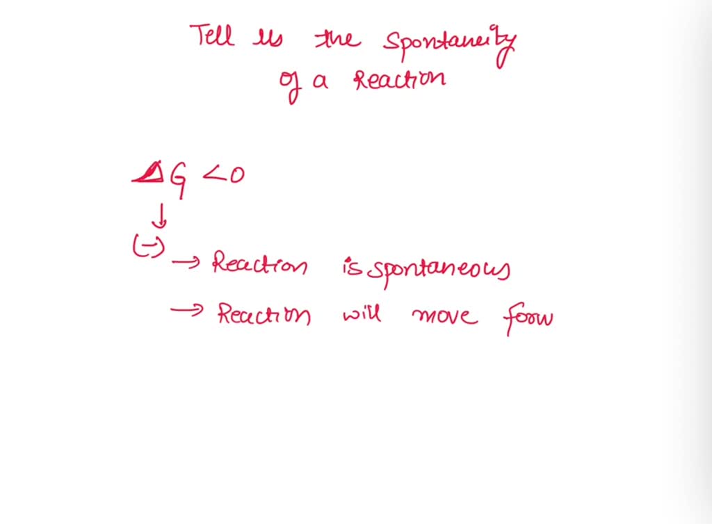 SOLVED: Explain how the change in free energy determines the direction ...