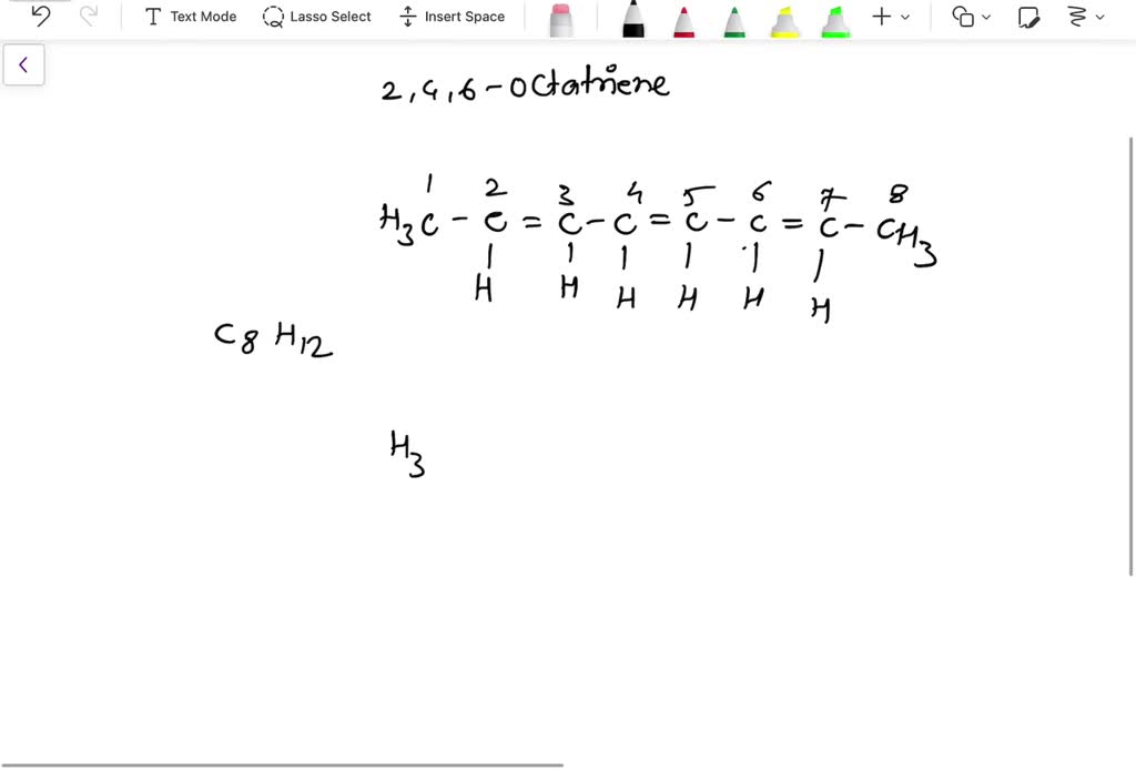 SOLVED: How many cis/trans isomers are possible for 2,4,6-octatriene?