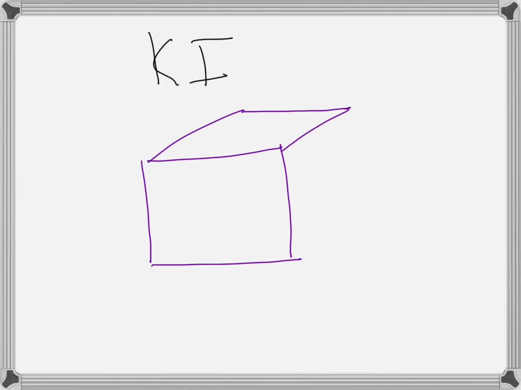 SOLVED: KI crystallizes in a cubic unit cell with I- ions on each ...