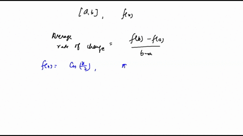 Average Rate Of Change Formula
