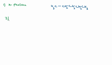 Compound Name | Structural Formula a. n-pentane Instructor's...
