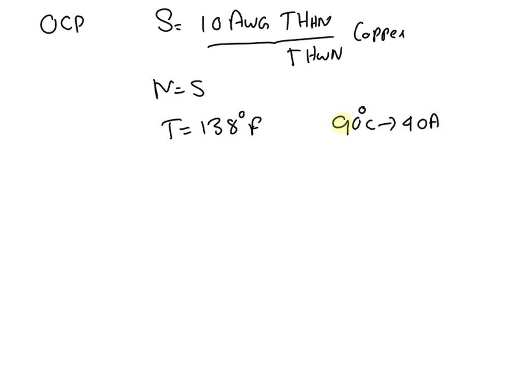 Five 10 AWG THHN/THWN copper current-carrying conductors are installed ...