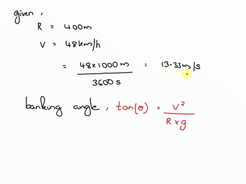 2 a railway curve having a radius of 420 m has a distance between their ...