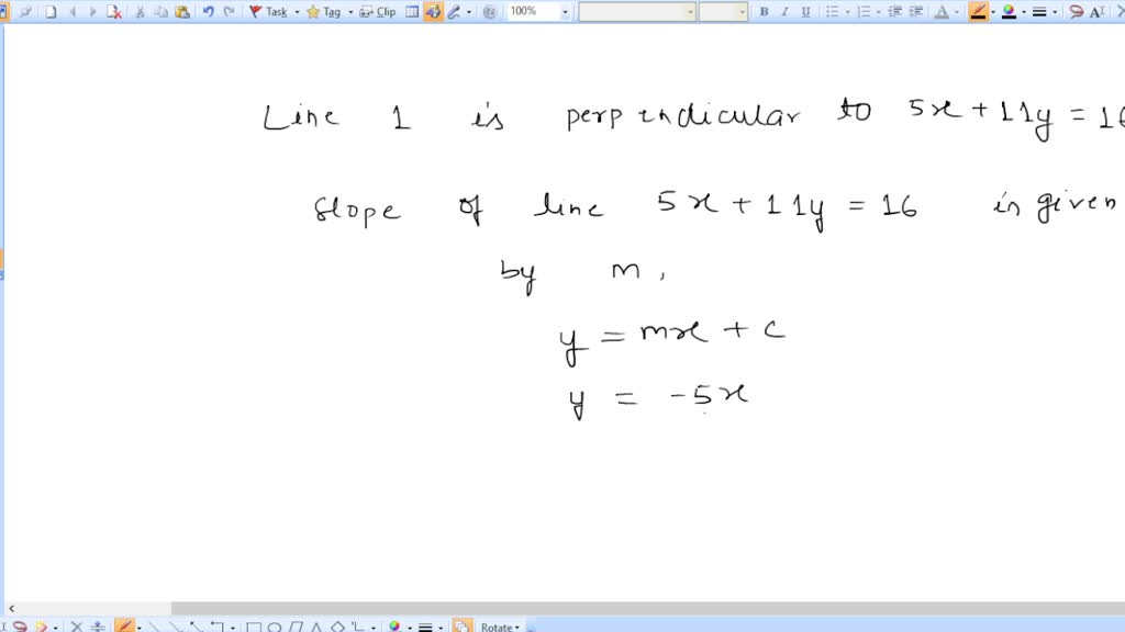 SOLVED: Text: Line p is defined by 4y + 8x = 6. Line r is perpendicular ...