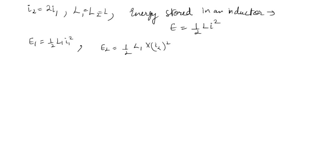 SOLVED: A steady current flows through an inductor: If the current is ...