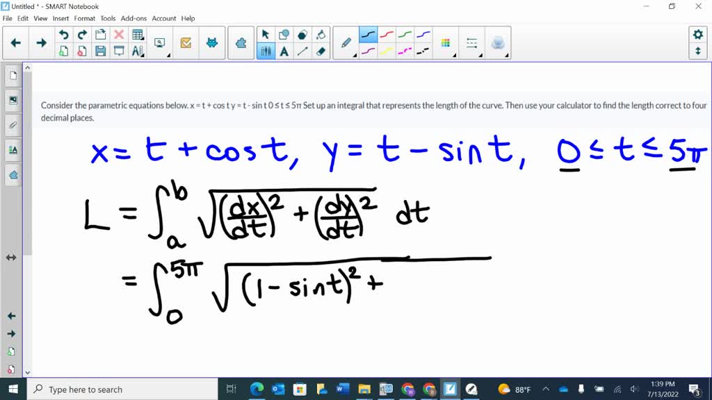 SOLVED: Use the arc length formula to find the length of the curve Y = Sx -4 3