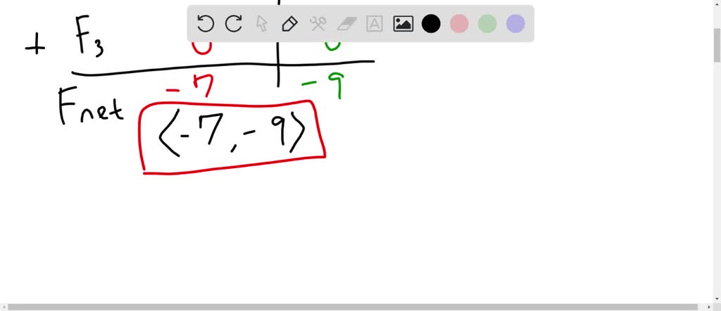 SOLVED: Three different forces act on an object: They are: F1 = F2 = F3 ...