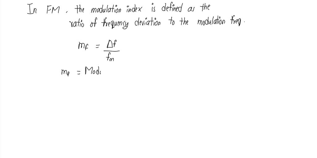 Solved In A Frequency Modulation System Maximum Frequency Deviation Allowed Is 1000 And