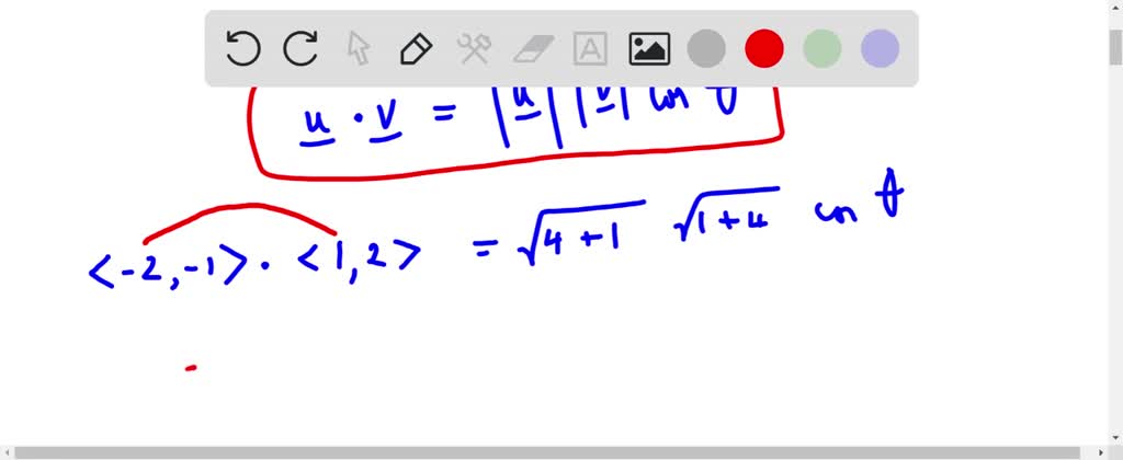SOLVED: a. The angle between u and v is (Type an integer or decimal rounded to two decimal ...