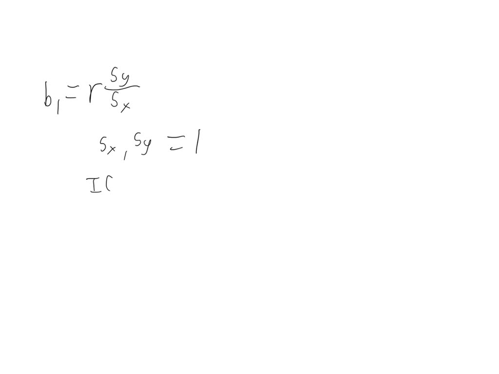 SOLVED: In a bivariate regression equation where X is the independent ...