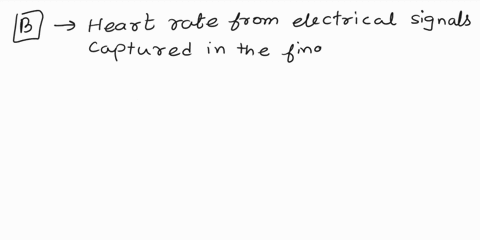 In the question above, what is the finger pulse transducer...
