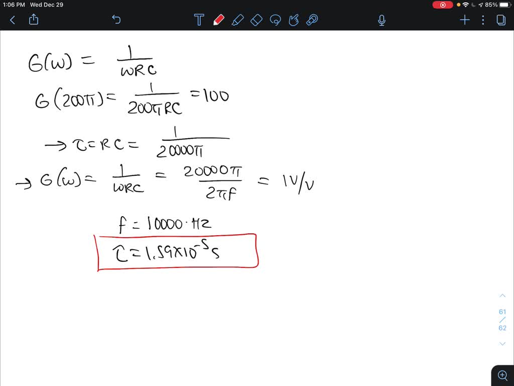 Solved When An Op Amp Is Used As A Differentiator The Input Signal