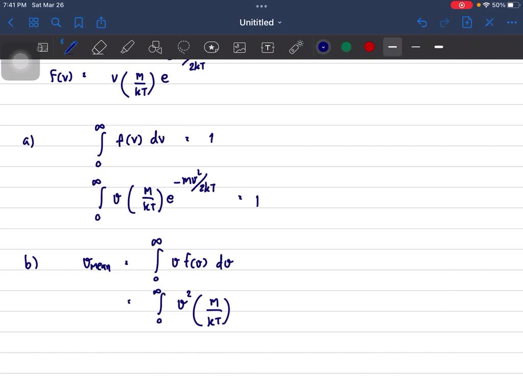 SOLVED: The Maxwell-Boltzmann distribution of molecular speeds for ...
