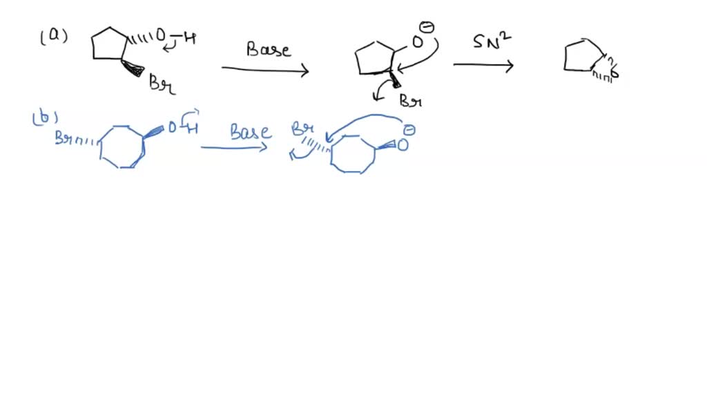 8.40 Cyclic bromoalcohols, upon treatment with base, can sometimes ...