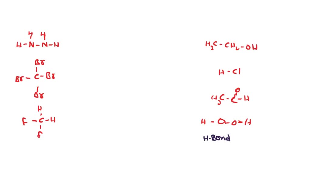 SOLVED: Identify which of the following molecules can exhibit hydrogen ...