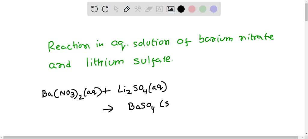 SOLVED: Write the balanced molecular chemical equation for the reaction in aqueous solution for ...